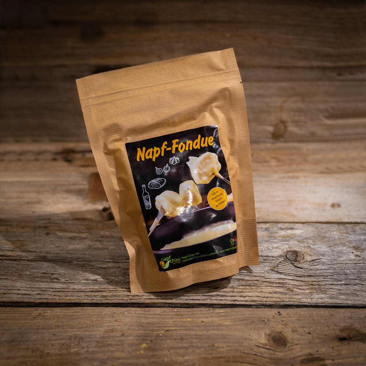 Napf-Fondue rezent 400g (Käsemischung) – Napf-Chaesi AG